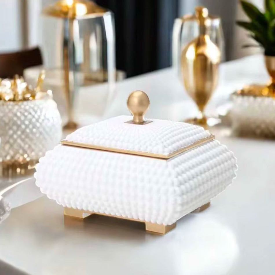 Decorative Studded Box with Gold Detail Only At DesignedBy The Boss