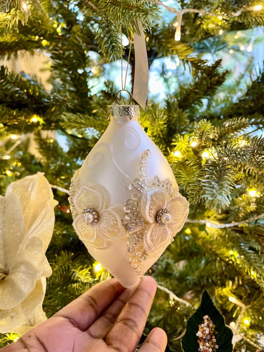 Embellish Teardrop Christmas Ornaments - Set of 6 – DesignedBy The Boss