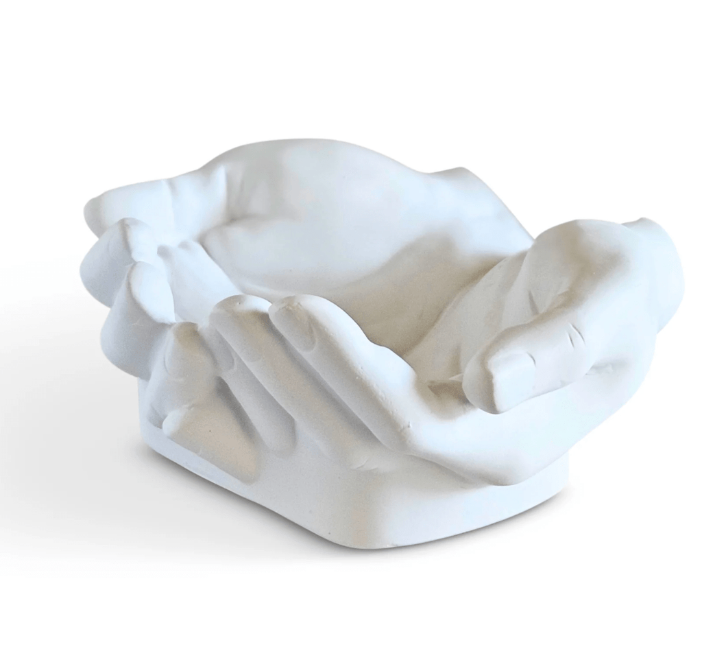 White Two Hands Sculpture - Hand Tray Catchall Decoration – DesignedBy ...