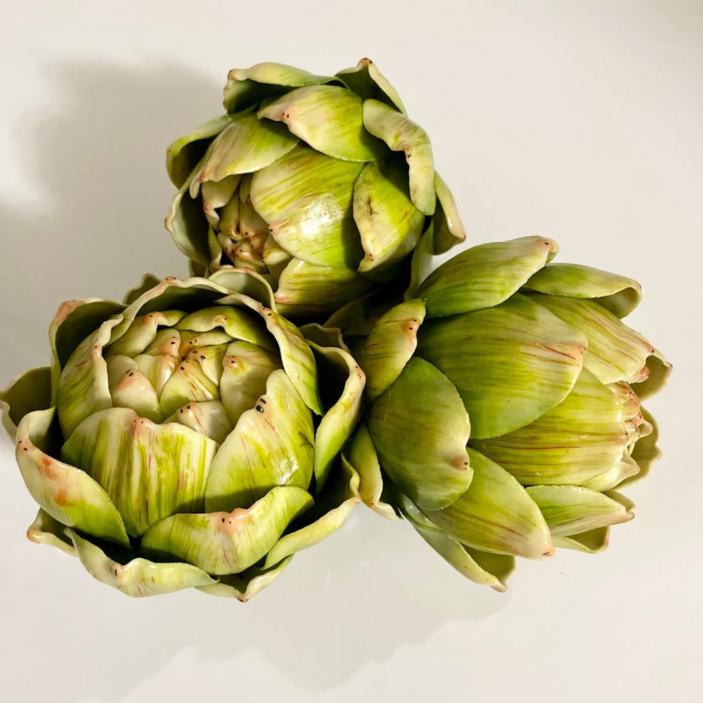 3Pcs Large Artificial Artichoke Vegetables Fake Artichoke for Home Dec ...