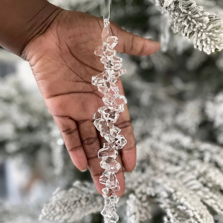 Acrylic Icicle Hanging Ornaments; Christmas Decor – DesignedBy The Boss