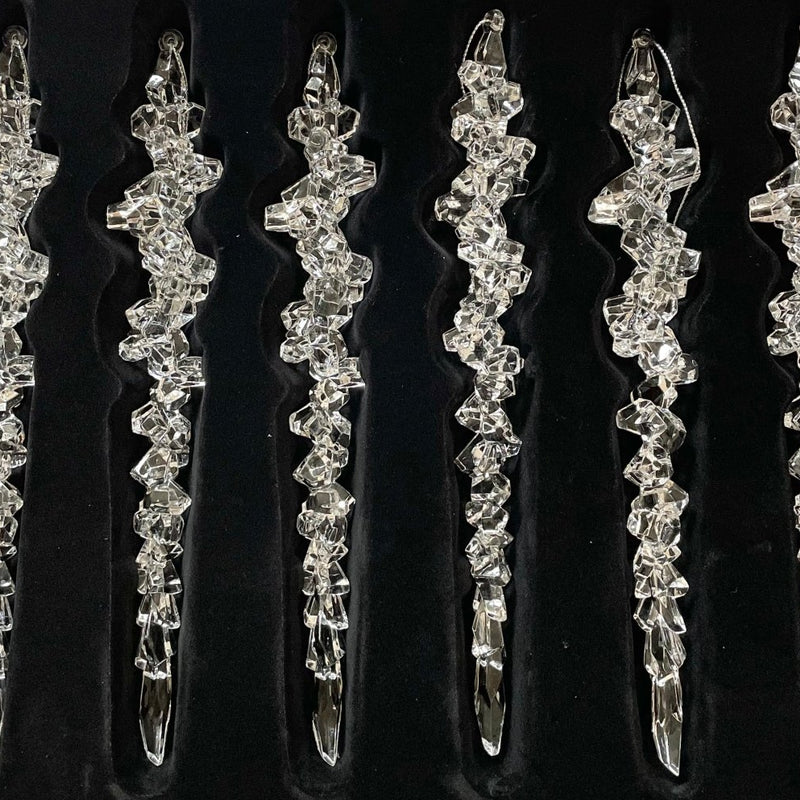 Acrylic Icicle Hanging Ornaments; Christmas Decor – DesignedBy The Boss
