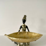 African Tribal Woman Statue and Sculptures Gold Vintage Aesthetic for ...