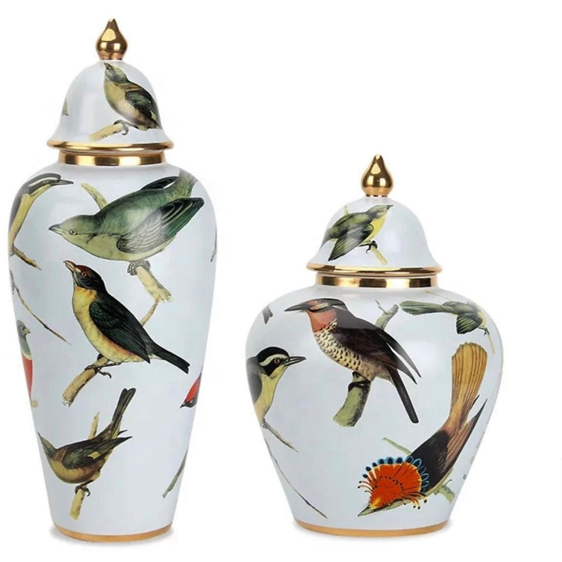 Ceramic Ginger Jar With Birds Pattern / Lidded (Two Sizes) – DesignedBy ...
