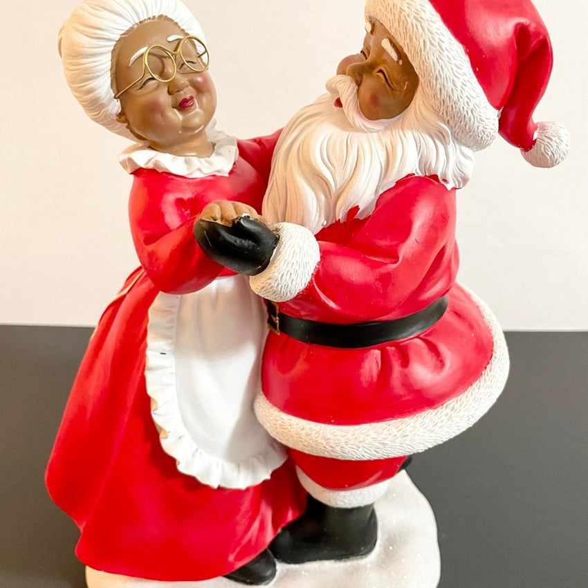 Christmas MR. & MRS. Claus Dancing Santa Figurine – DesignedBy The Boss