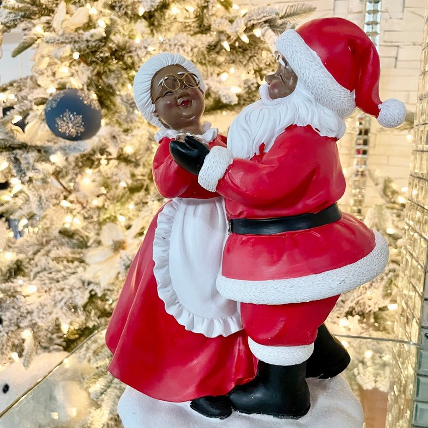 Christmas MR. & MRS. Claus Dancing Santa Figurine – DesignedBy The Boss