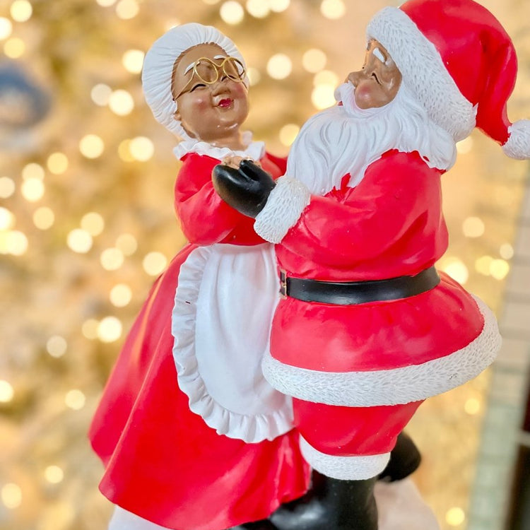 Christmas MR. & MRS. Claus Dancing Santa Figurine – DesignedBy The Boss