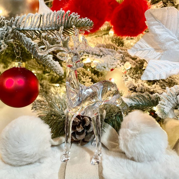 Clear Acrylic Reindeer Christmas Ornaments – DesignedBy The Boss