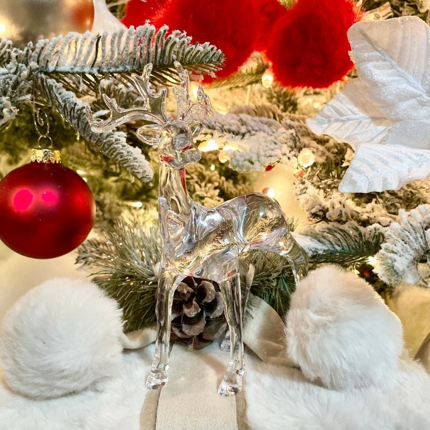 Clear Acrylic Reindeer Christmas Ornaments – DesignedBy The Boss