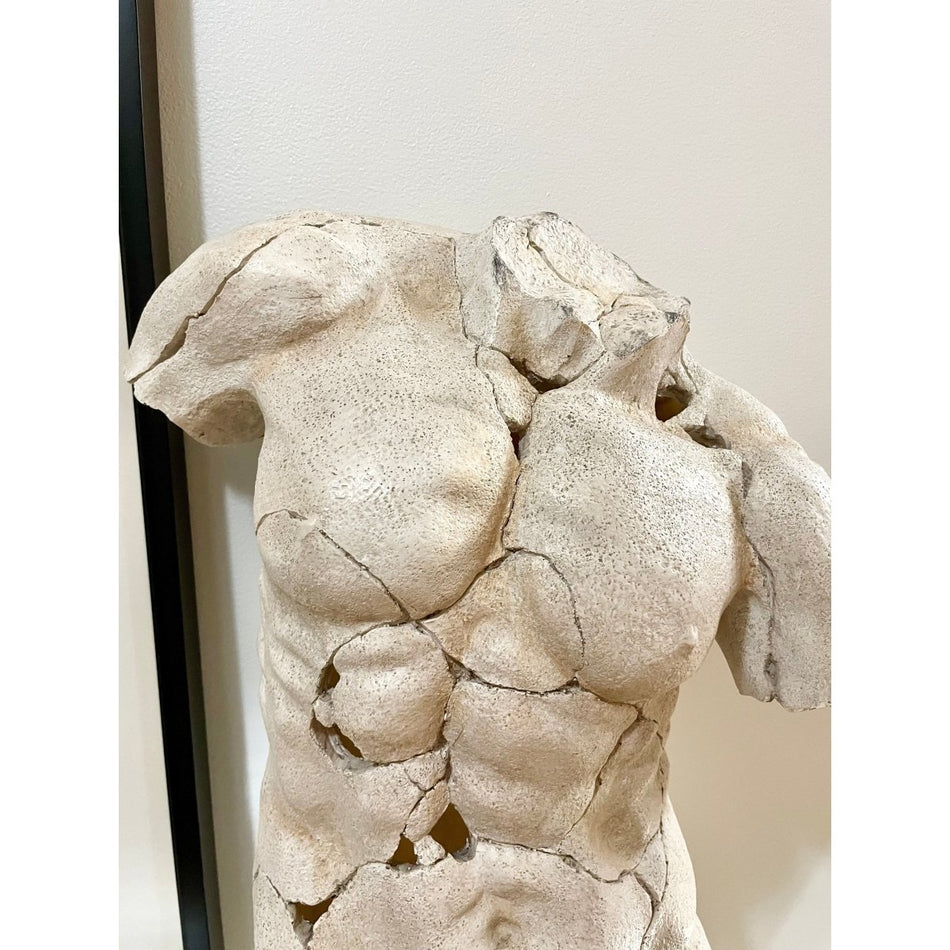 Contemporary Cracked Torso Sculpture - White – DesignedBy The Boss