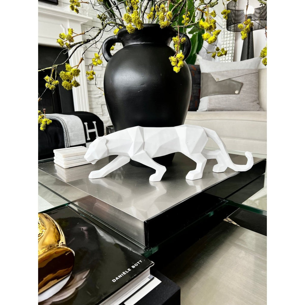 Geometric Modern Abstract Panther Statues – DesignedBy The Boss