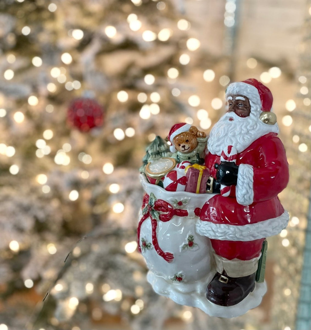 Hand painted Ceramic Santa Candy Jar – DesignedBy The Boss