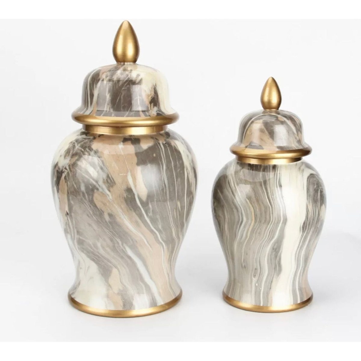 Marble Ceramic Decorative Ginger Jar – DesignedBy The Boss