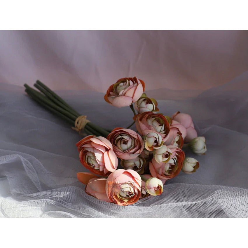 Mini Ranunculus Bundle (6 Stems), High Quality Artificial Flower, DIY ...