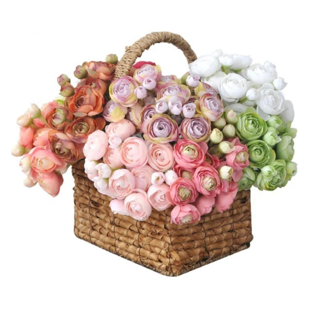 Mini Ranunculus Bundle (6 Stems), High Quality Artificial Flower, DIY ...