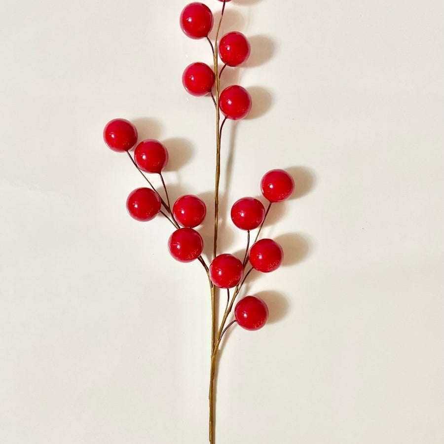 Red Cherry Pick Stem - Luxury Holiday centerpiece – DesignedBy The Boss