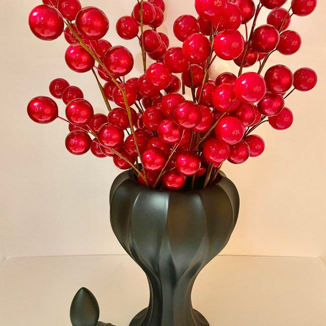 Red Cherry Pick Stem - Luxury Holiday centerpiece – DesignedBy The Boss