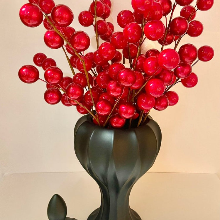Red Cherry Pick Stem - Luxury Holiday centerpiece – DesignedBy The Boss