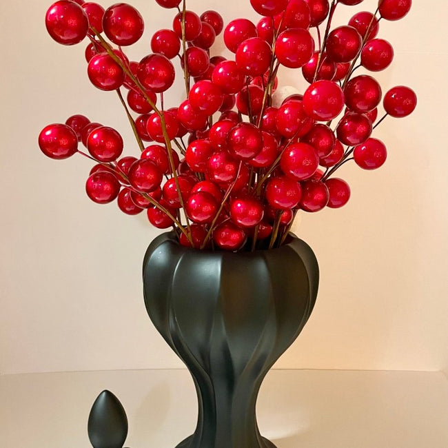 Red Cherry Pick Stem - Luxury Holiday centerpiece – DesignedBy The Boss