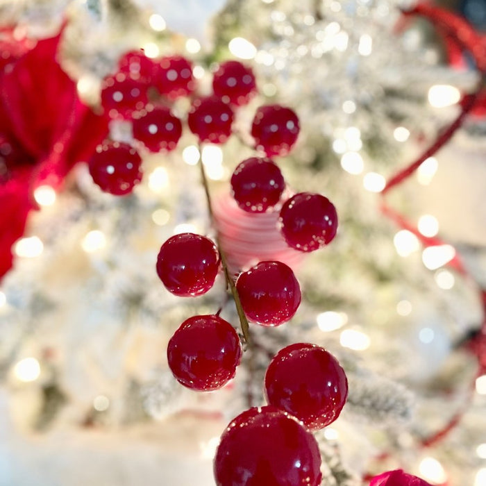 Red Cherry Pick Stem - Luxury Holiday centerpiece – DesignedBy The Boss