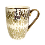 Set of 6 Gold Plated Mugs,16 oz. (5" x 3.25" x 4.5'') Multicolored ...