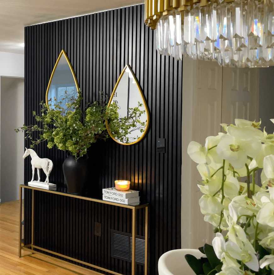 Shimmery Yellow-Gold Water Drop Mirror| Home Decor – DesignedBy The Boss