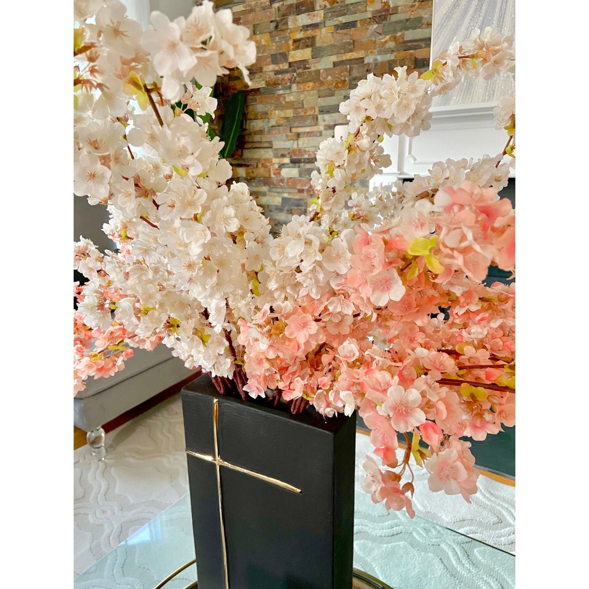 Silk Cherry Blossom Branches, Artificial Cherry Blossom Stems Flowers ...