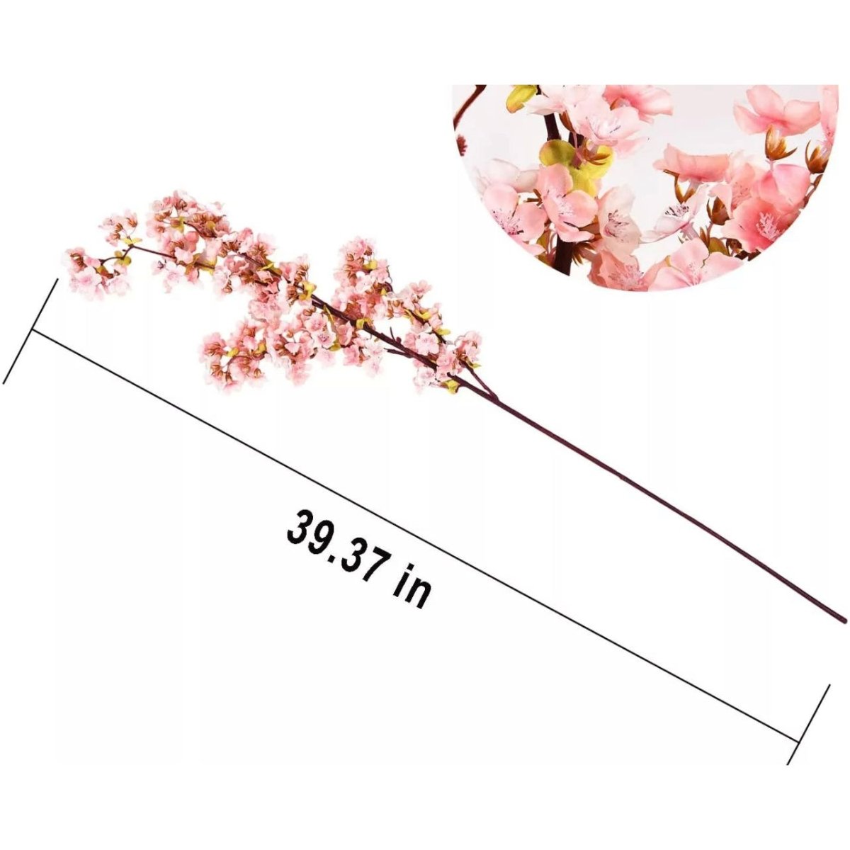 Silk Cherry Blossom Branches, Artificial Cherry Blossom Stems Flowers ...