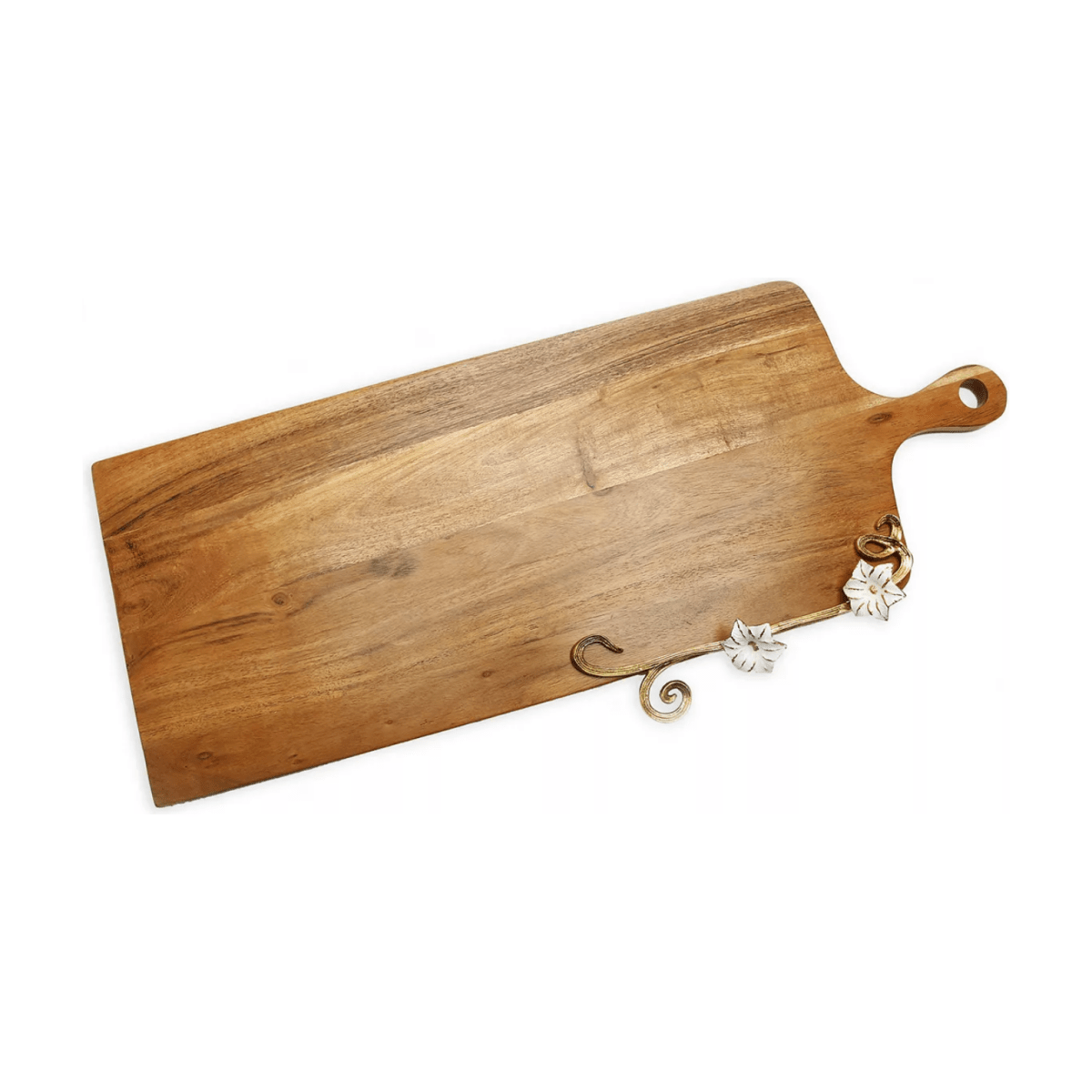 Wood Charcuterie Board Flower Design with Handle – DesignedBy The Boss