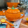 X-Large Ceramic Pumpkin Cup With Spoon – DesignedBy The Boss